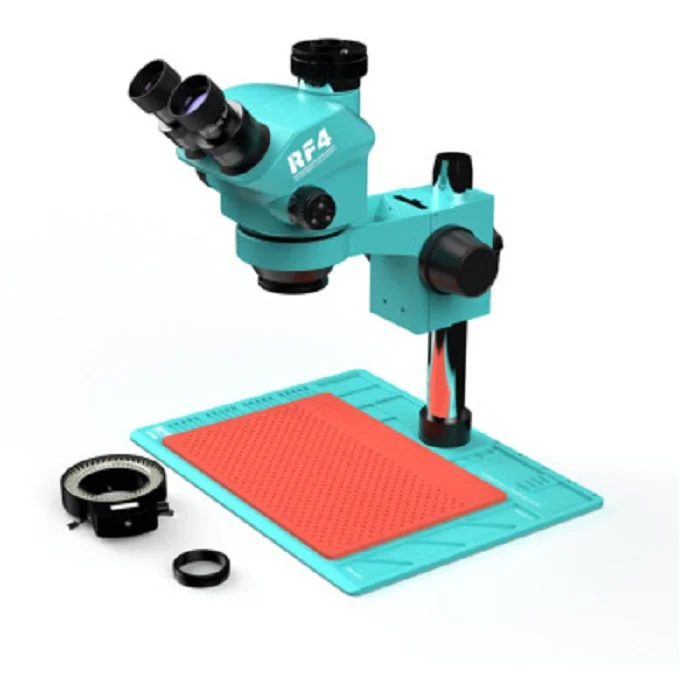 RF4 RF7050 4K Trinocular Stereo Microscope 7X–50X